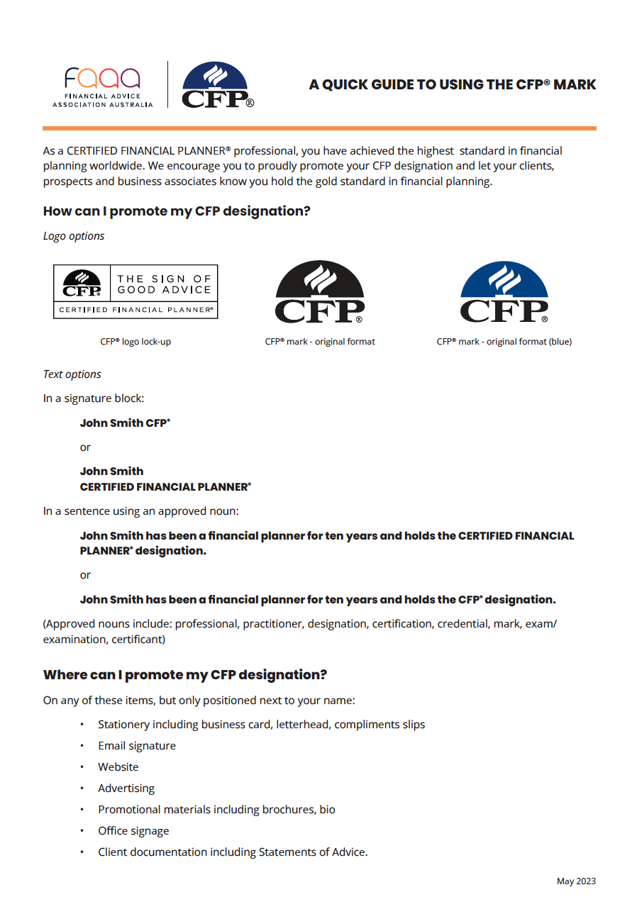 CFP Professionals Toolkit